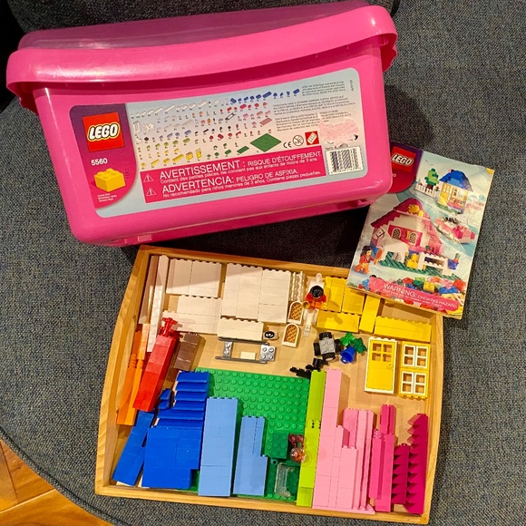 Lego | Toys | Lego 556 Classic Large Pink Brick Box Horse Cottage Cart ...